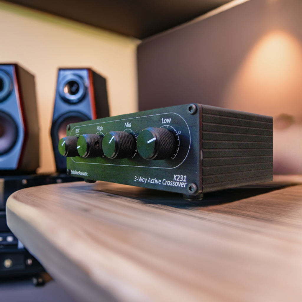 K231 Stereo 3-Way Active Crossover – SublimeAcoustic