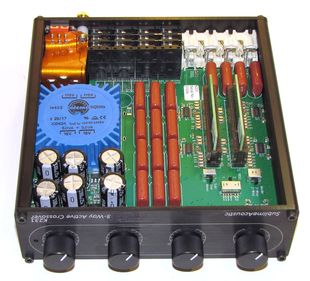 K231 Stereo 3-Way Active Crossover – SublimeAcoustic